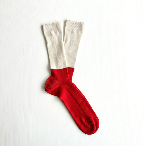 Strati Socks - Natural & Red – Sunshine and Snow Shop