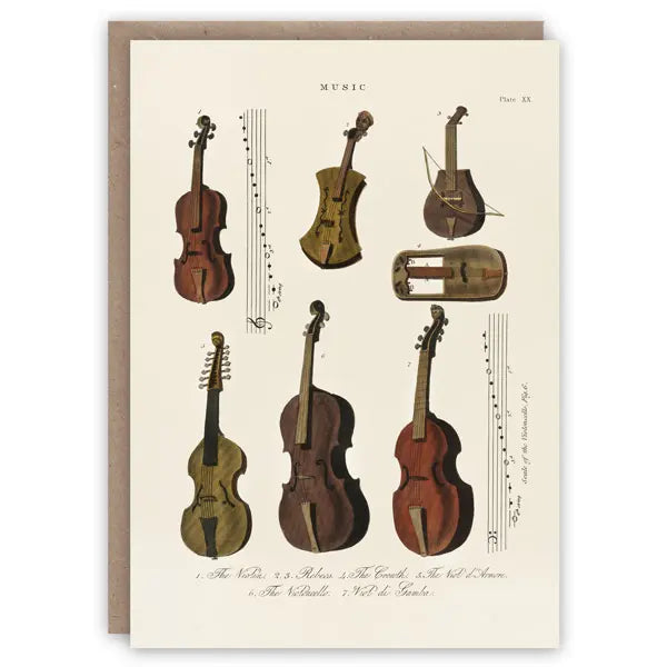 Violins Card – Sunshine and Snow Shop